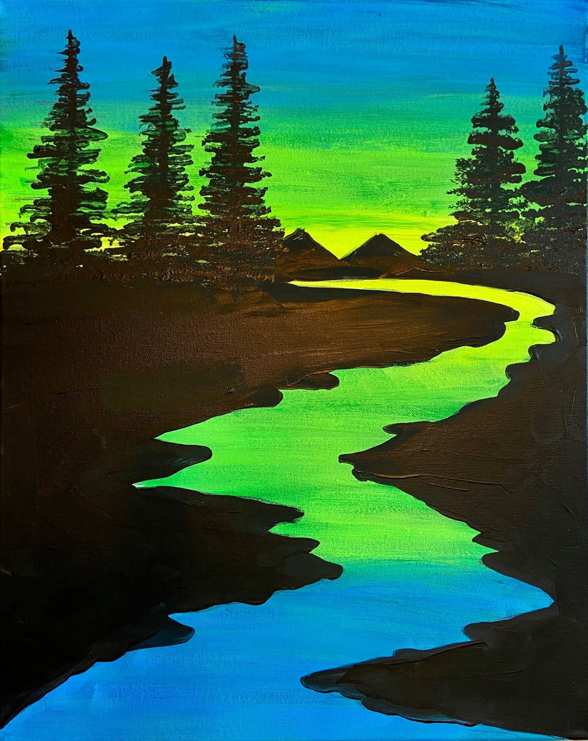 Black Light Landscape - Paint Party – Glenstrae